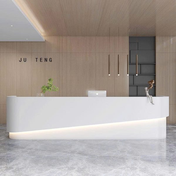 Ý Tưởng Thiết Kế Quầy Lễ Tân Với Đá Solid Surface Sang Trọng, Hiện Đại